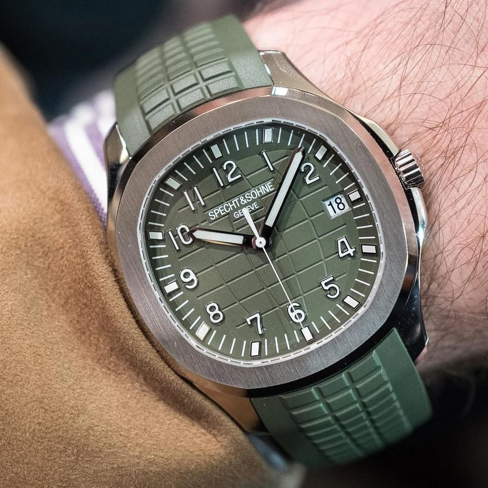 녹색 남성 시계, 42mm 디자인, 일본 미요타 8215 다이브 스포츠 럭셔리 브랜드 자동 기계식 시계, 5Bar 방수 손목 ...