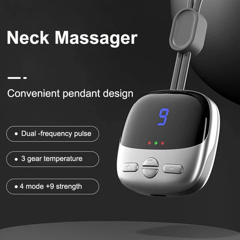 Mini New Neck Massager Portable Ems Cervical Spine Massager Smart Artifact Dredging Spine Neck