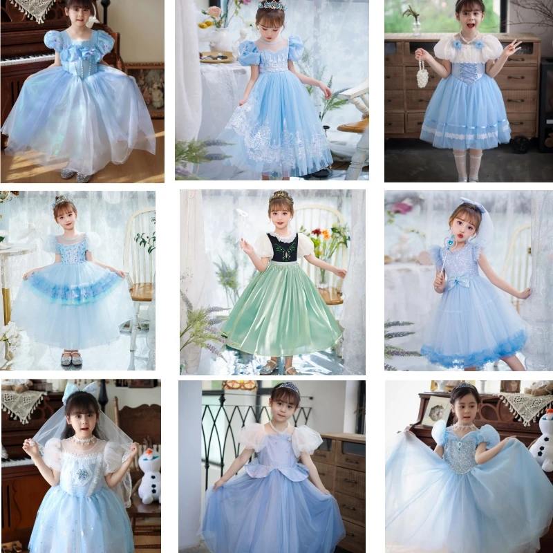 Vestido-de-princesa-Cenicienta-para-ni-a-ropa-de-fiesta-de-cumplea-os ...