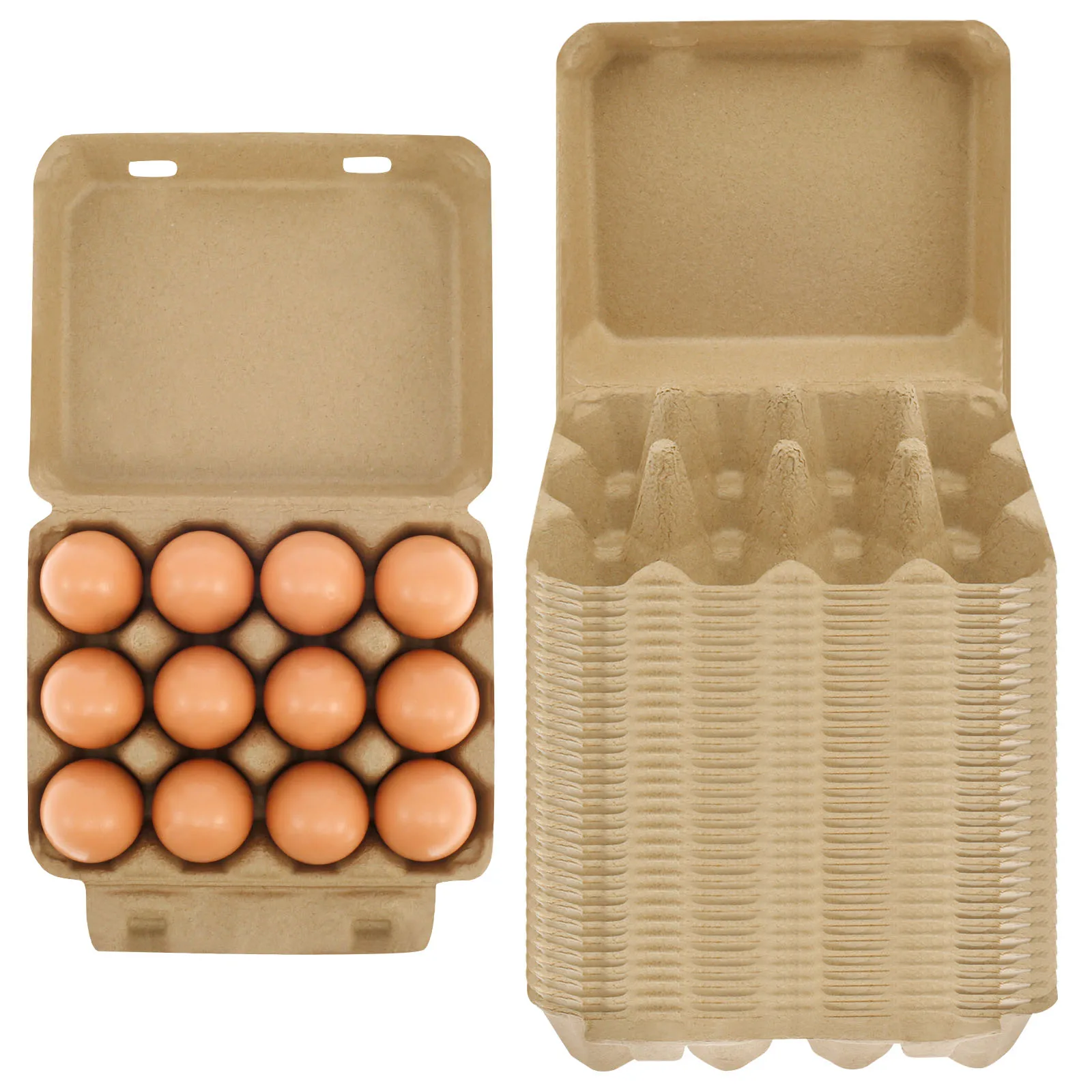 20/30 Pcs Egg Storage Box 3x4 Style Paper Pulp Empty Egg Cartons ...