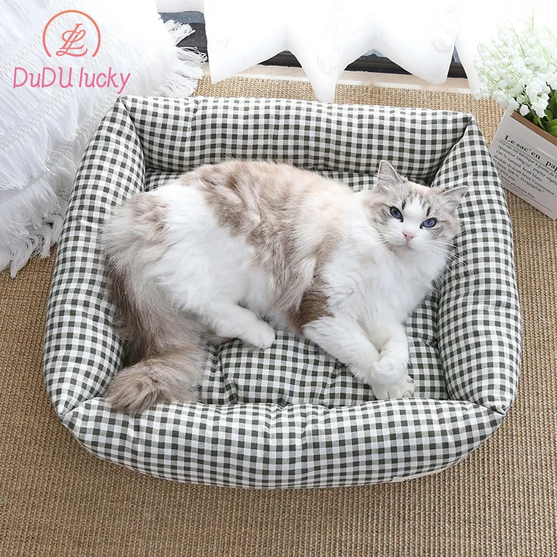 Super-macio-pel-cia-Pet-Bed-Four-Seasons-Universal-Kennel-pequeno-e-m ...