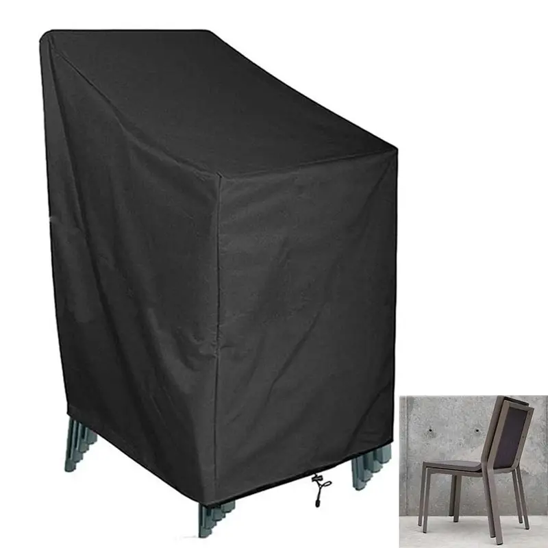 Stacking Outdoor Chair Cover Waterproof,210D Rain Dust Wind-Proof, Anti ...