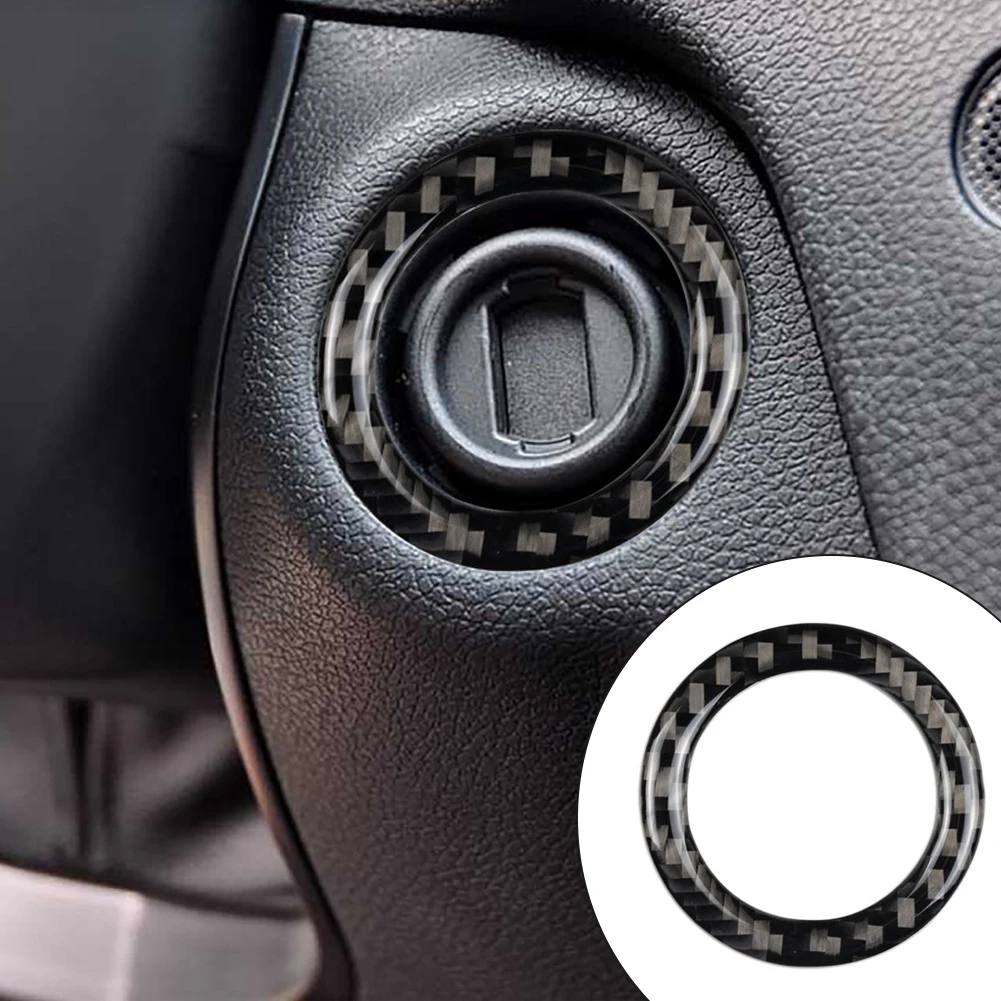 Car Ignition Switch Key Hole Ring Start Circle Trim Stickers For ...