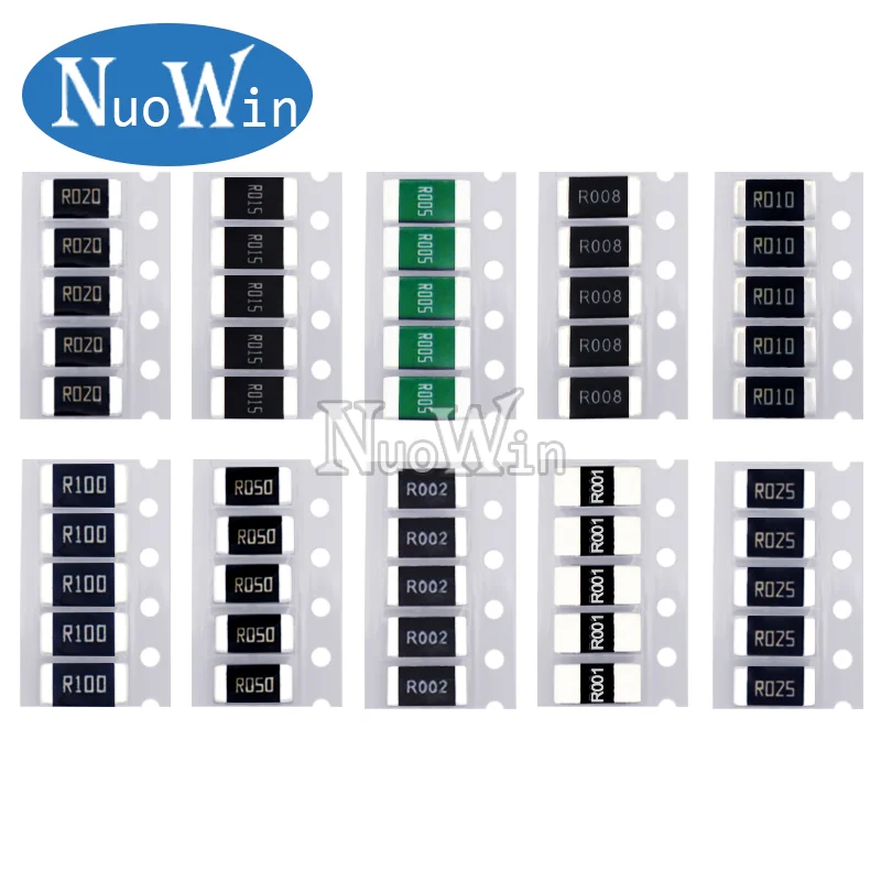 50pcs-Lot-Alloy-Resistance-2512-1-SMD-Resistor-Assorted-Kit ...