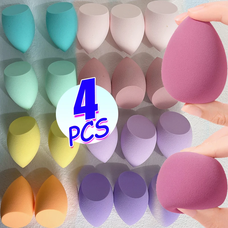 4pcs-Professional-Beauty-Eggs-Cosmetic-Sponge-Powder-Puffs-Applicator ...
