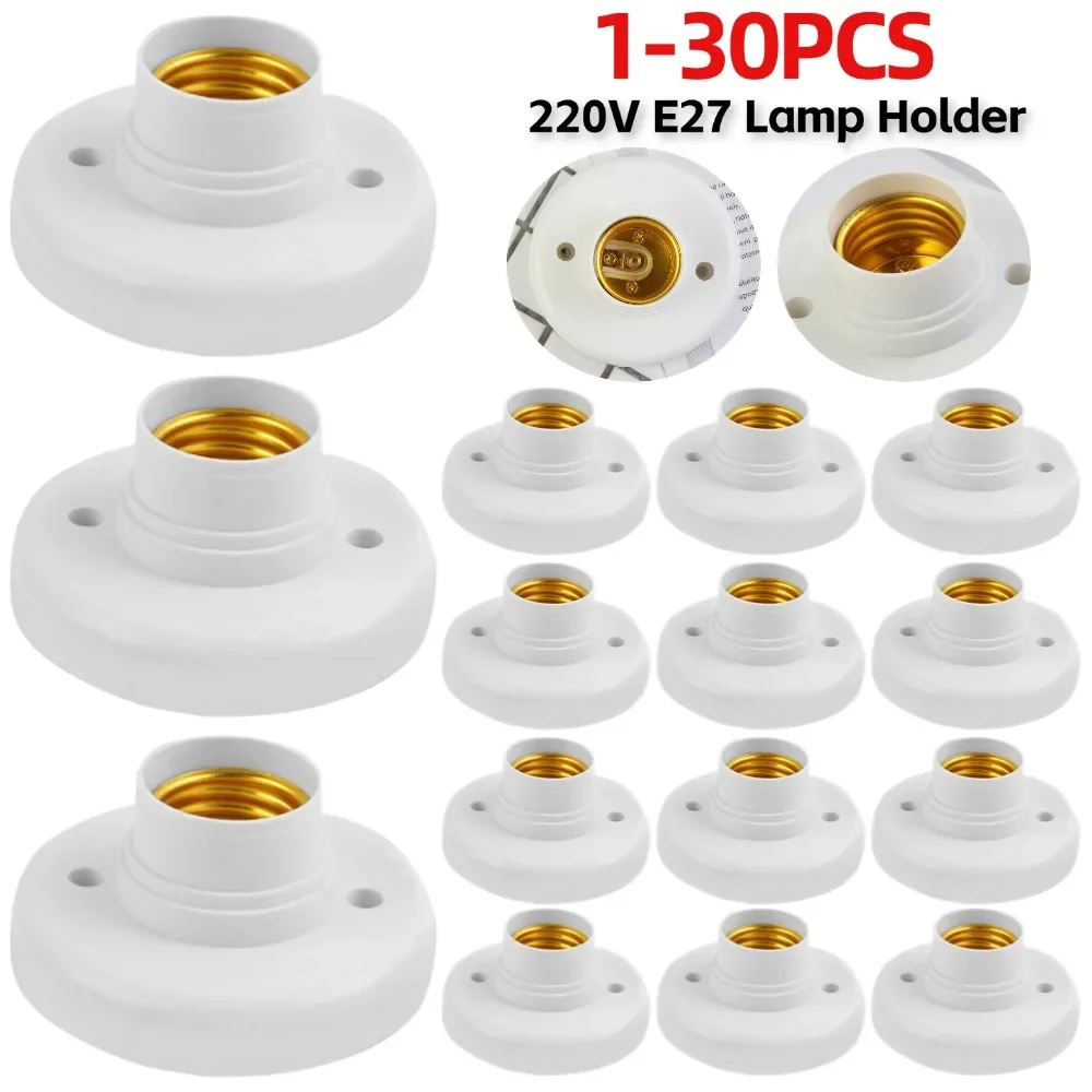 1-20PCS-E27-Screw-Cap-Socket-Ceiling-Light-Lamp-Bulb-Fixing-Base-Stand ...