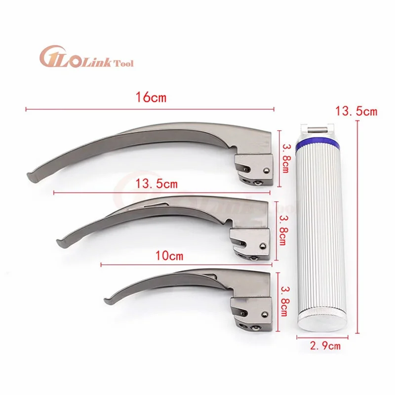 Stainless-Steel-Anesthesia-Laryngoscope-Blade-Endoscope-Endotracheal ...
