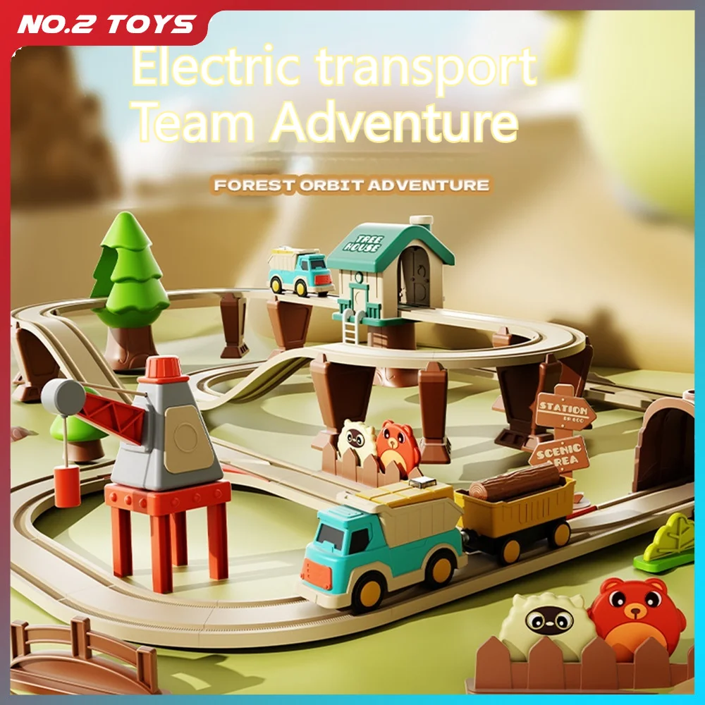 Electric Rail Train Model Toy City Track Children's Educational Toys ...