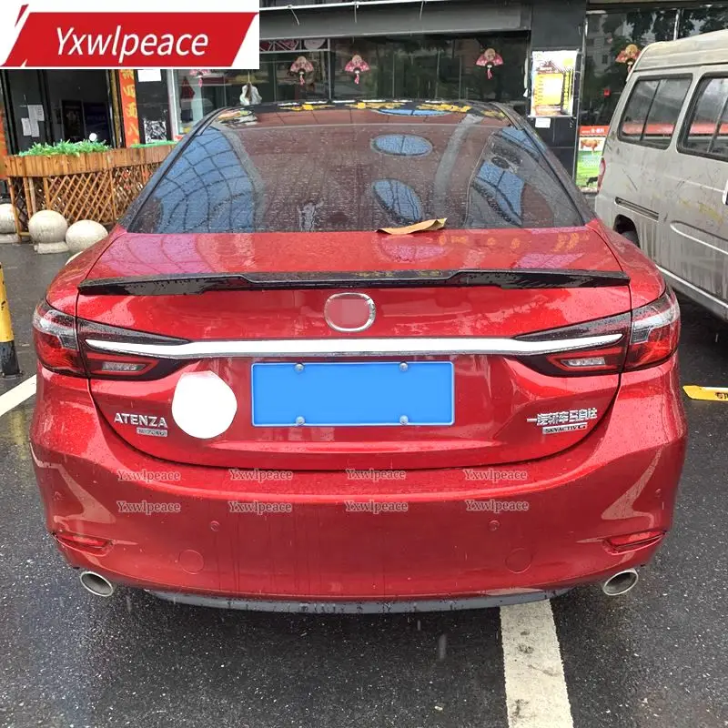For-Mazda-6-Atenza-Spoiler-2014-2021-ABS-Plastic-Carbon-Fiber-Look-Car ...