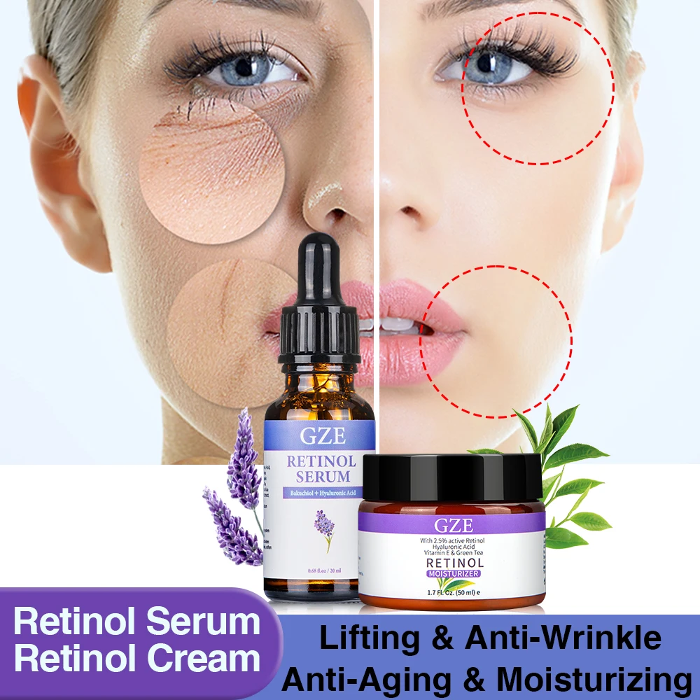 Gze – Crème Pour Le Visage Au Rétinol, Sérum Anti-âge, Anti-rides, Hydratant, Blanchissant ...