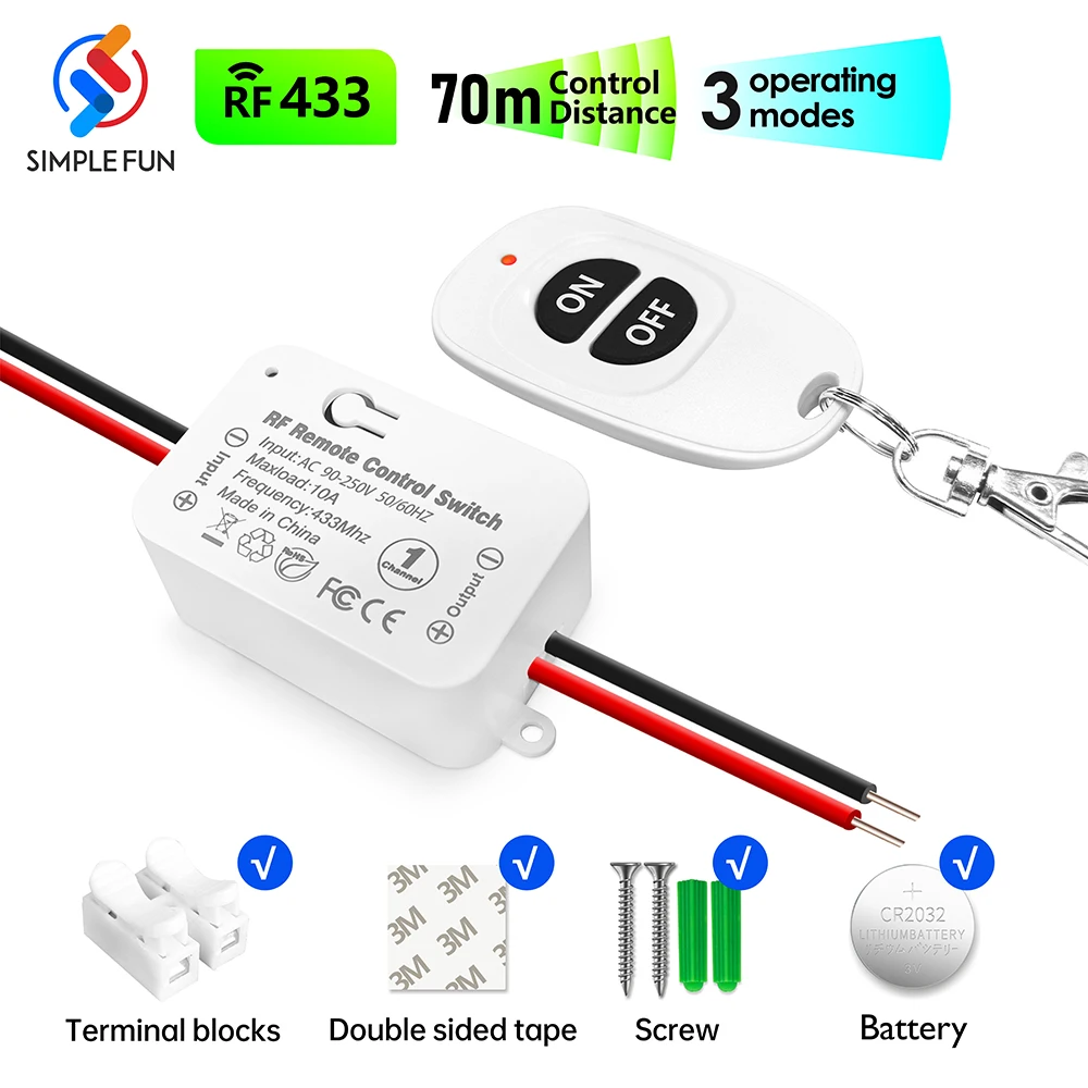 RF-Universal-Wireless-Remote-Control-Switch-110V-220V-10A-433Mhz-Mini ...