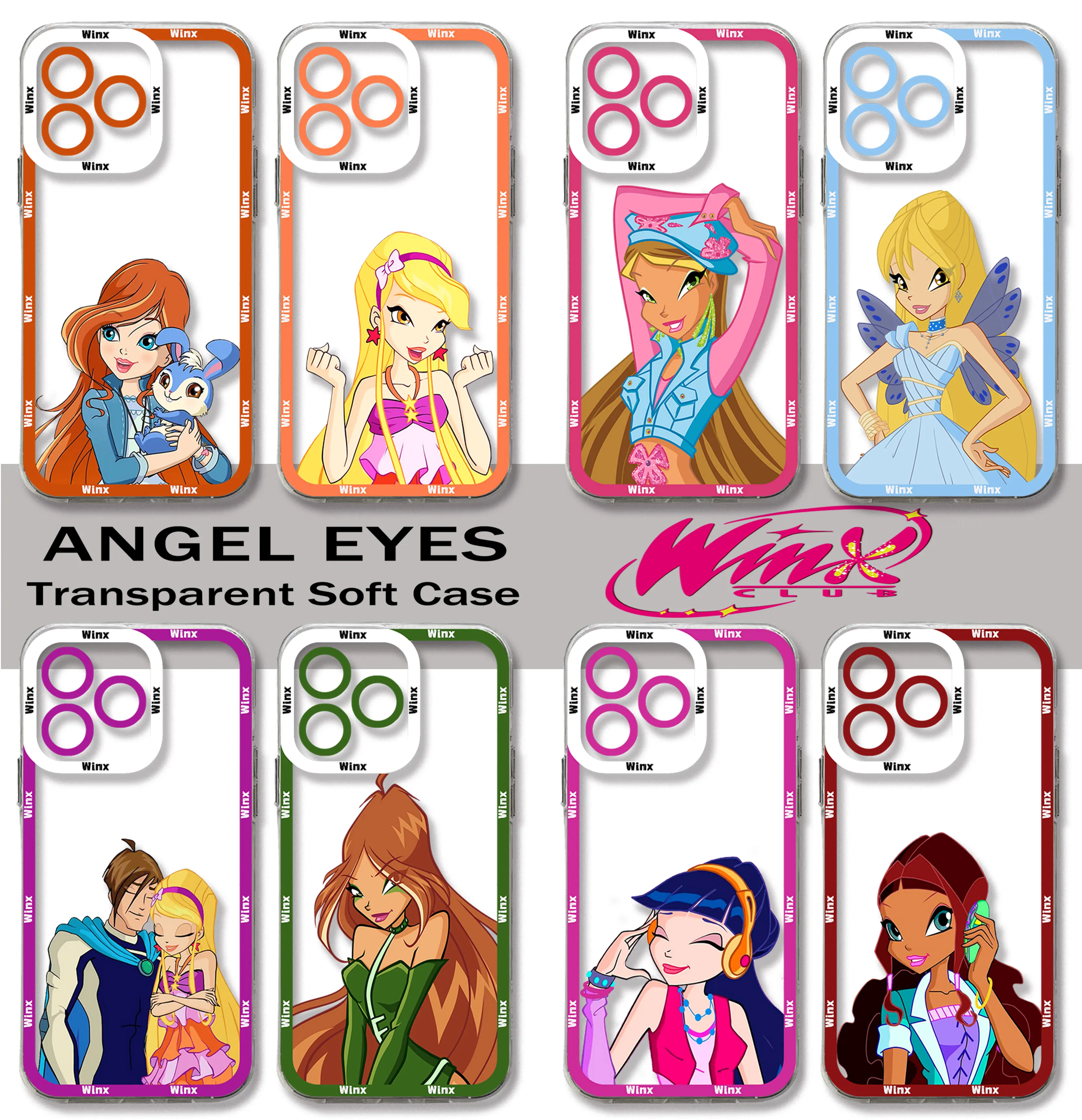 Funda-de-tel-fono-con-dise-o-de-club-w-winx-para-chica-carcasa ...