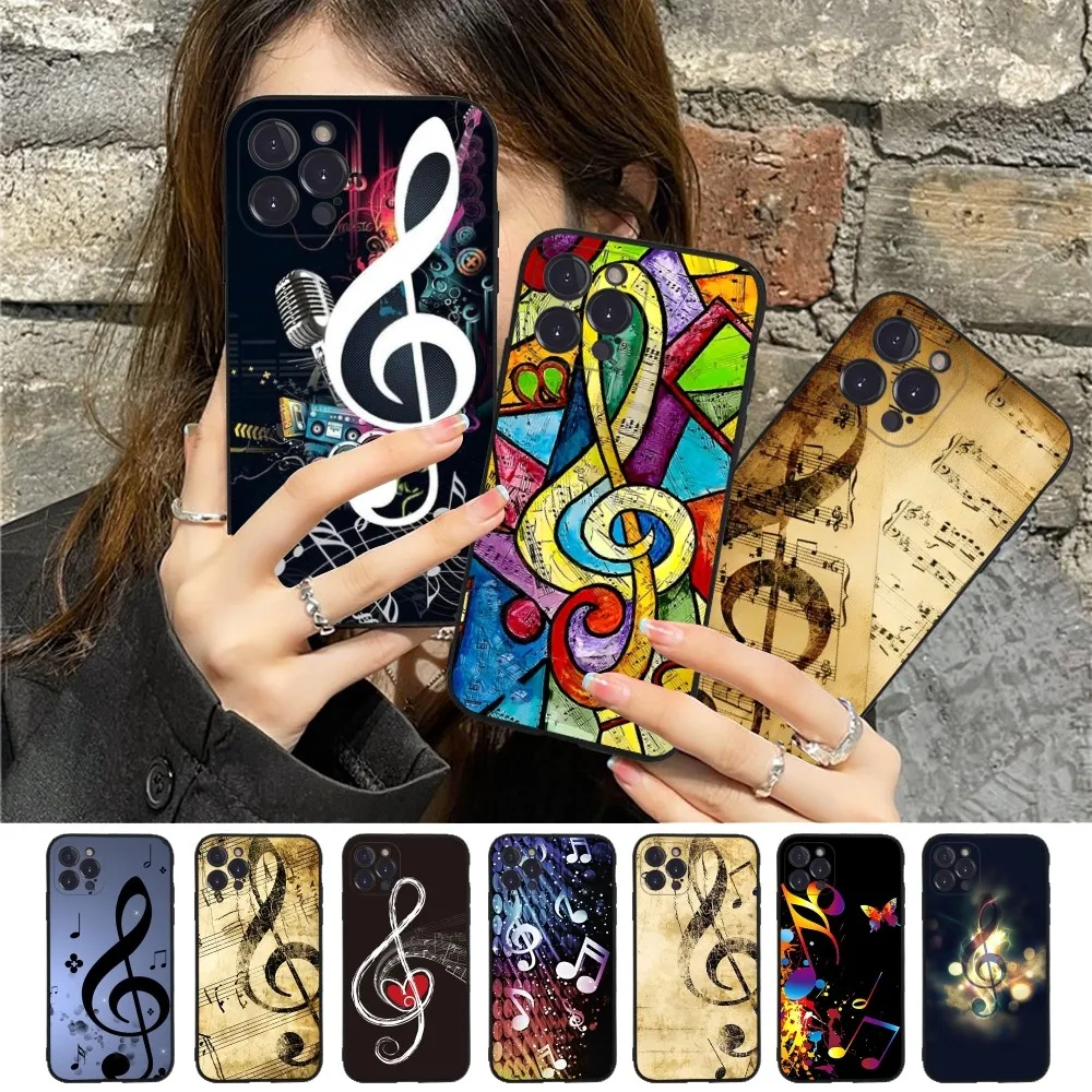 Old-musical-Note-Music-Phone-Case-Silicone-Soft-for-iphone-14-13-12-11 ...