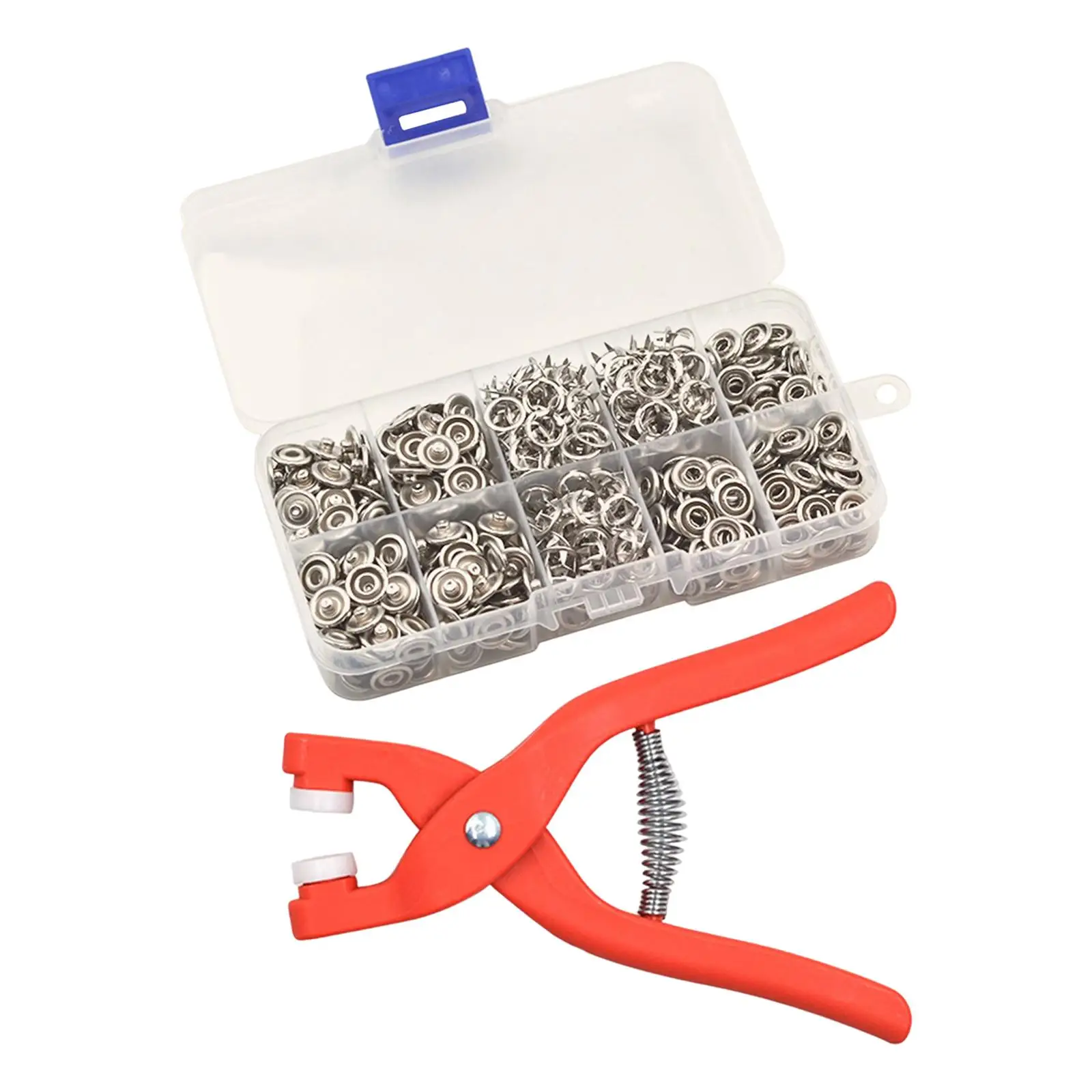 100-Hollow-Snaps-100-Solid-Snaps-Snap-Claw-Set-with-Hand-Pressure-Plier ...