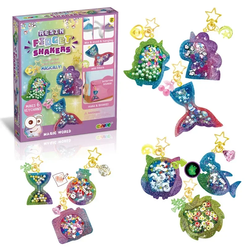 DIY-Crystal-Resin-Glue-Toy-DIY-Resin-Fidget-Shaker-Key-Ring-Magically ...
