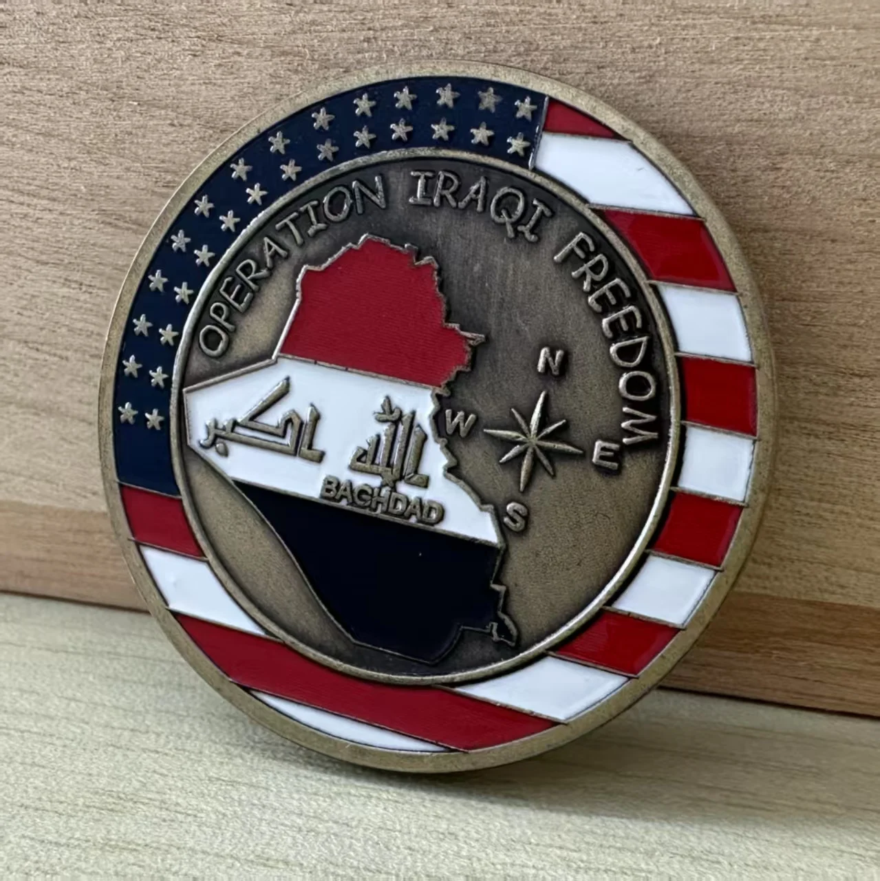 Bronze US Operation Iraqi Freedom Commemorative Coin Baghdad Military ...