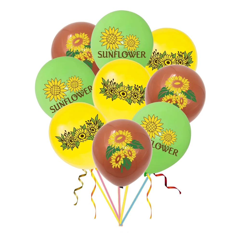 15pcs-Sunflower-Birthday-Party-Decorations-Latex-Balloons-for-Spring ...