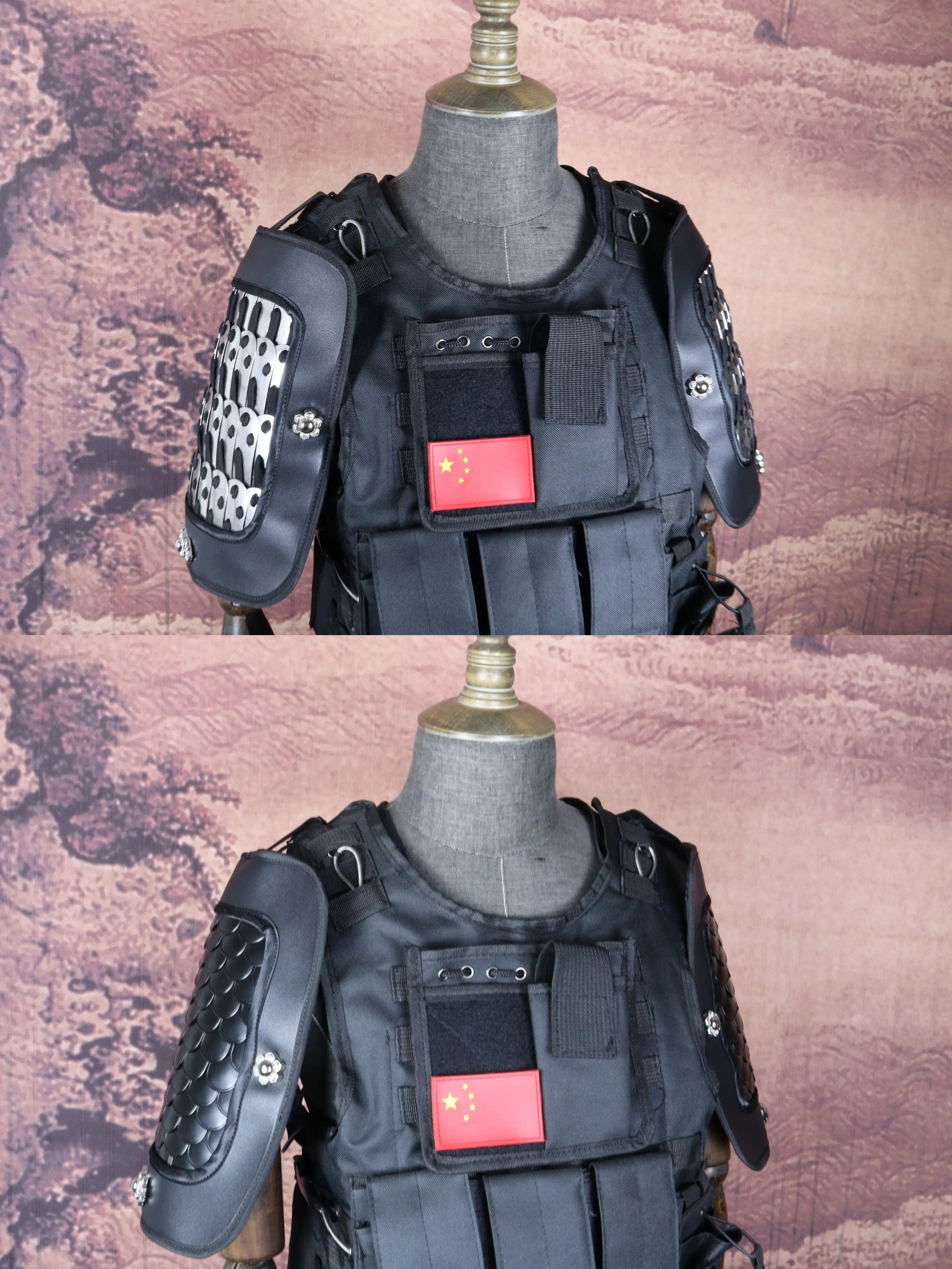 Tactical-Shoulder-Armor-Metal-Arm-Protector-Skirt-Armor-Film-and ...