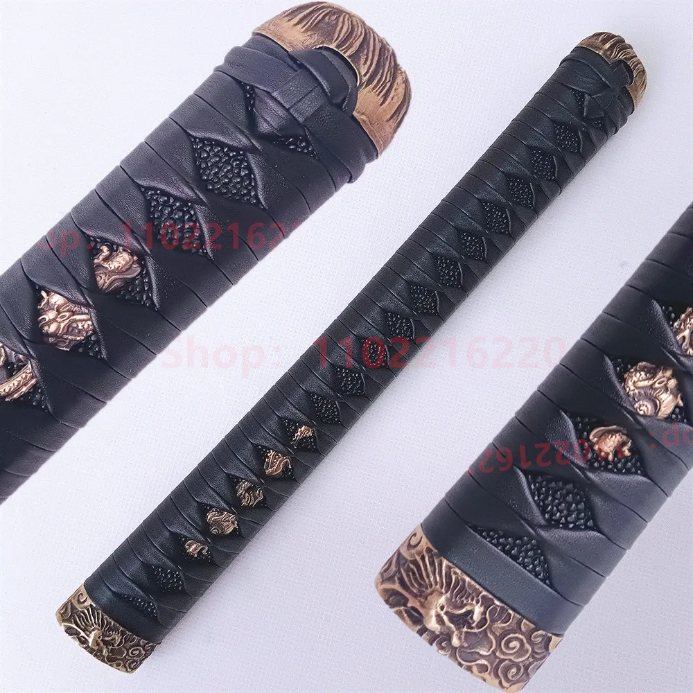 Exquisite Japanese Katana Parts Handle Tsuka Hilt Brass Fuchi Kashira ...