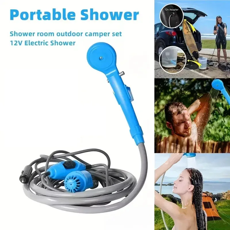 1-Set-Portable-DC12V-Car-Shower-Outdoor-Shower-Equipment-Simple-Outdoor ...