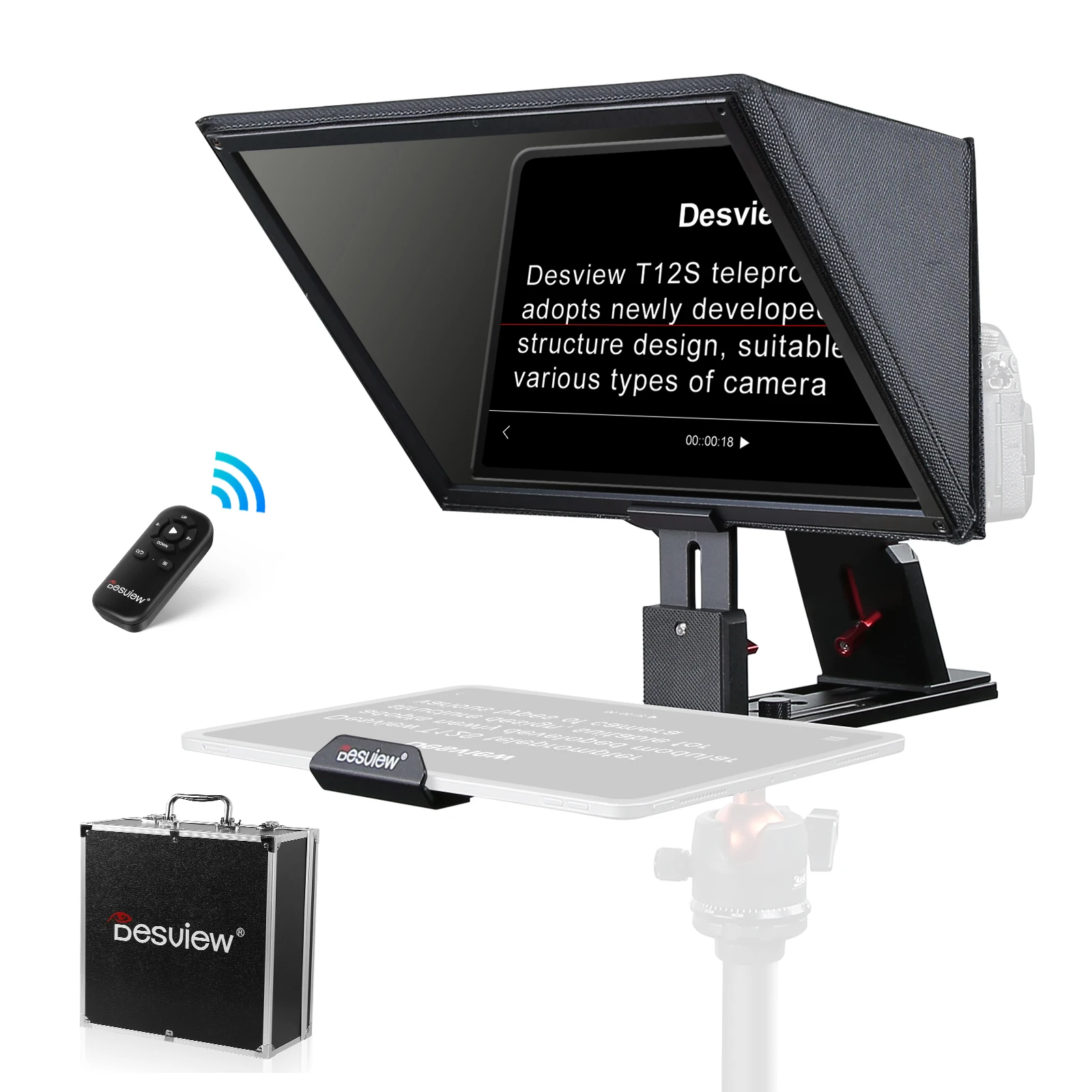 Desview-Teleprompter-12-9-inch-Mirror-Aluminum-Alloy-Teleprompters-with ...