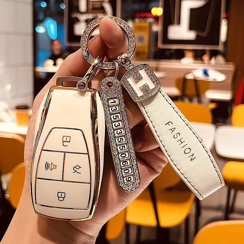 TPU-Car-Remote-Key-Case-Cover-Protect-Shell-Bag-For-BAIC-X7-BJ40-Senova ...
