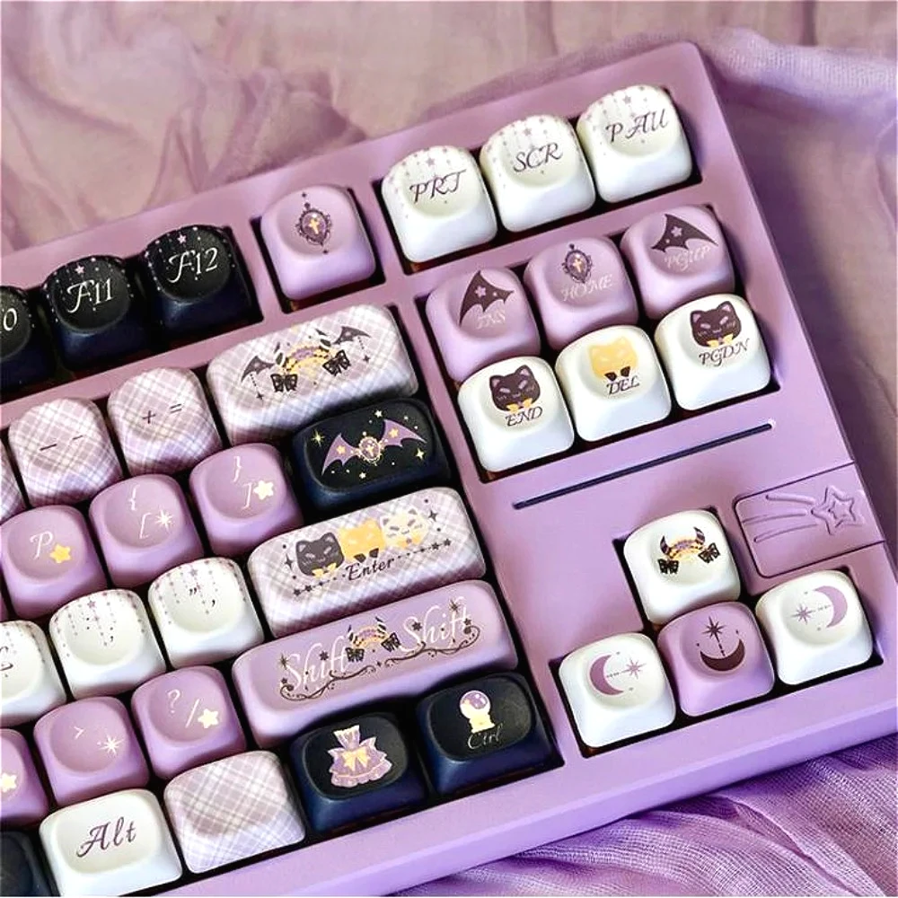 MOA 129 Keys, Magic Girl Keycap Set PBT for 61/75/87/104/108Keys GMK67 ...