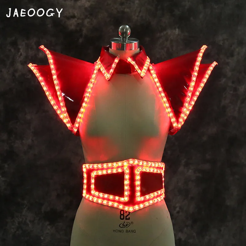Traje-de-fiesta-de-disfraces-LED-para-mujer-traje-de-Rave-chal ...