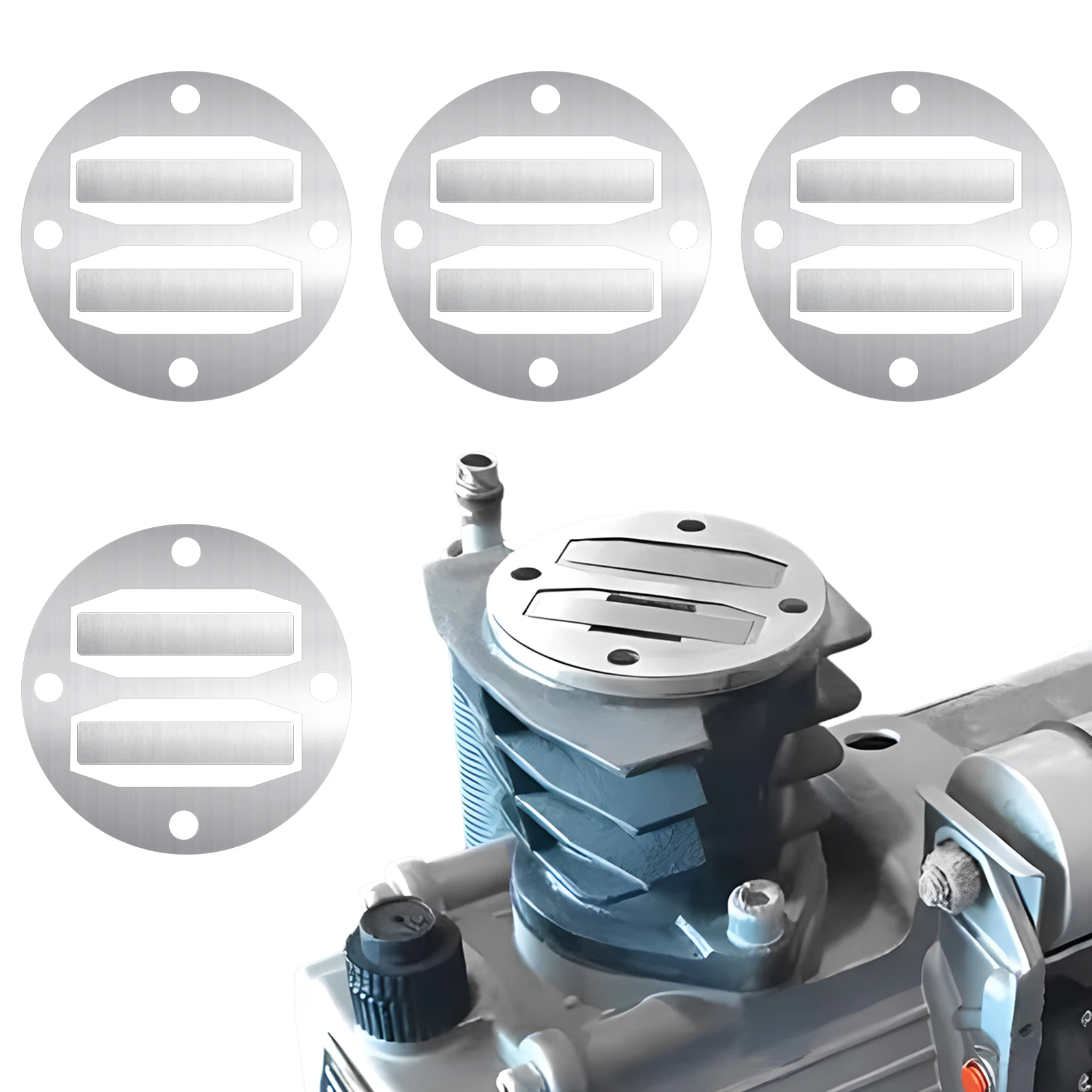 4set-Aluminum-Pads-Metal-Plate-Air-Compressor-Gasket-Kit-Durable ...