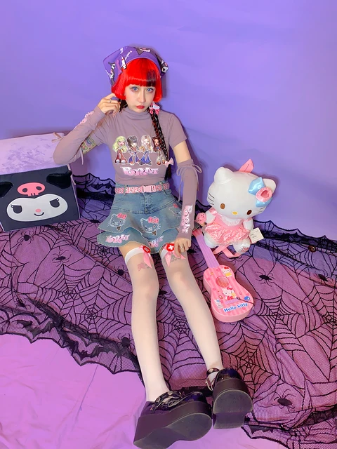 Goth Hello Kitty Cake
