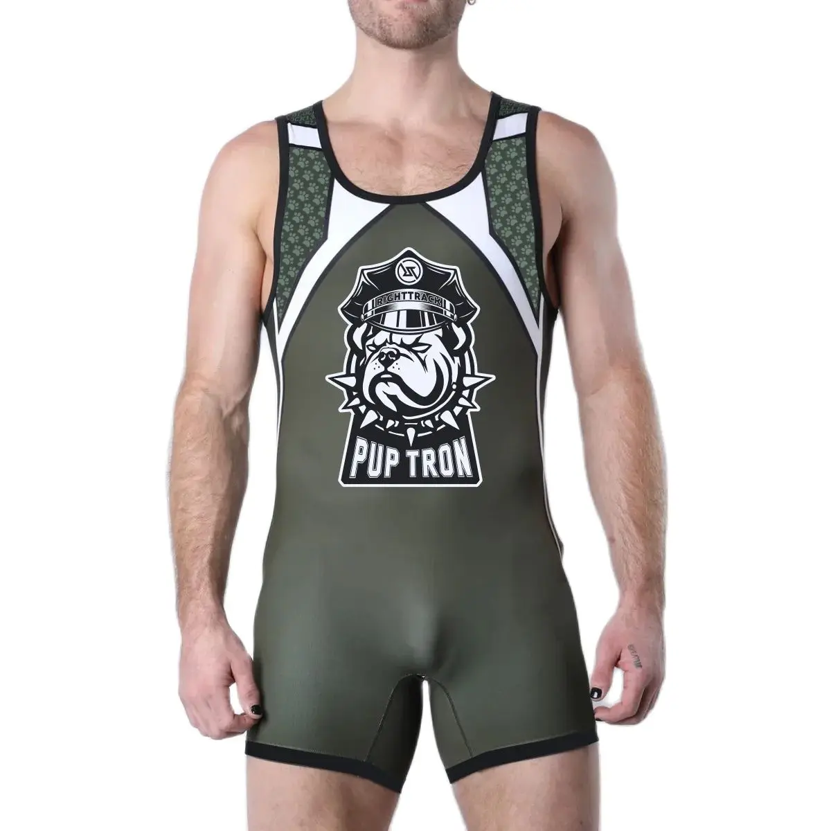 New-Men-s-Zipper-Singlet-Body-Suit-RightTrack-CB13-Skinsuit-Pup-Tron ...