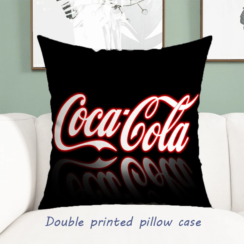 Cocas Cola Body Pillow Cover Cushion Luxury Short Plush Pillows Decor ...