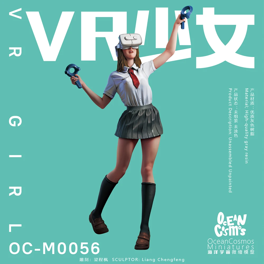 OceanCosmos 미니어처, 오리지널, VR 걸, JK, 섹시한 걸, 게임 플레이, 레진 미도색 모델 키트, 피규어 GK| | - AliExpress