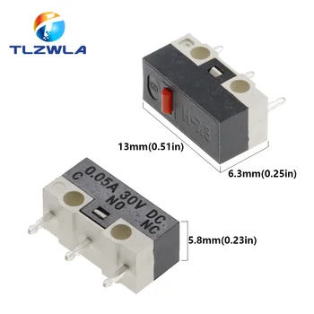 10PCS Micro Limit Switch Momentary Push Button Switch 1A 125V AC Mouse Switch 3Pins Long Handle ...