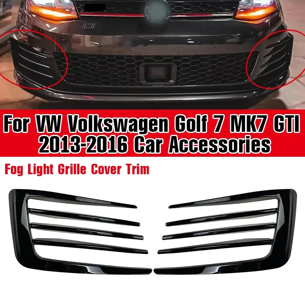 For-VW-Volkswagen-Golf-7-MK7-GTI-GTD-2012-2017-Front-Fin-Wind-Knife ...