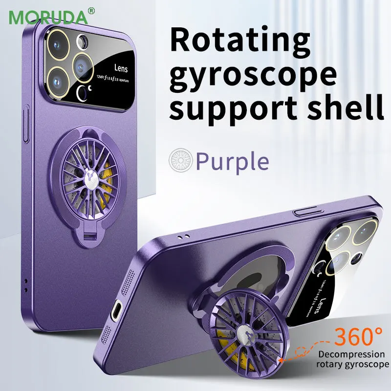 Magnetic-Rotating-Gyro-Stand-Phone-Case-for-iPhone-15-ProMax-14-Plus-11 ...