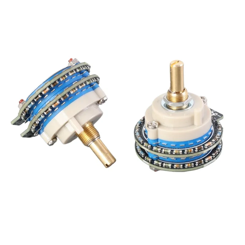 High precision 24 level 50K stepper dual channel volume knob ...
