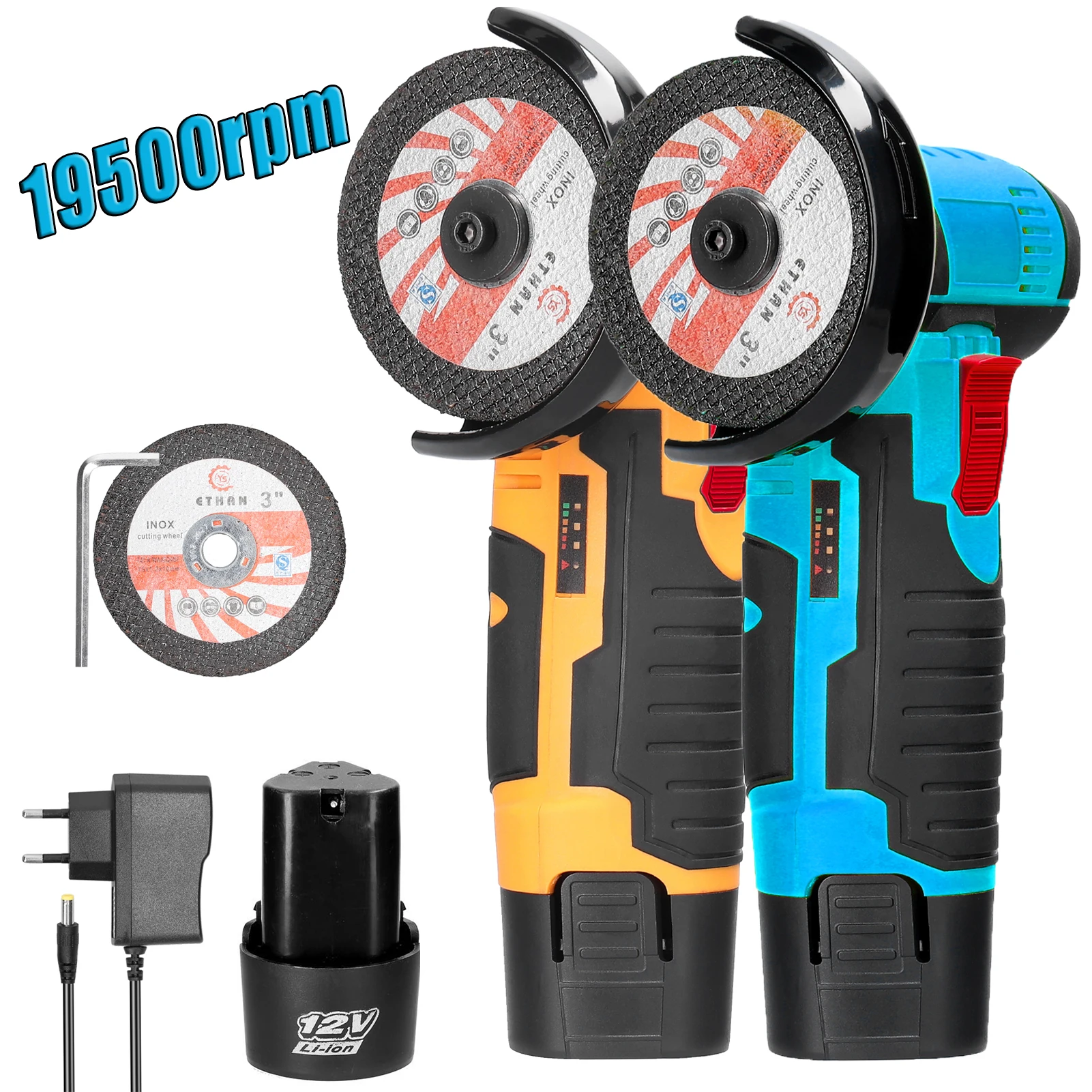 19500RPM-Mini-Brushless-Angle-Grinder-Cordless-Polishing-Grinding ...