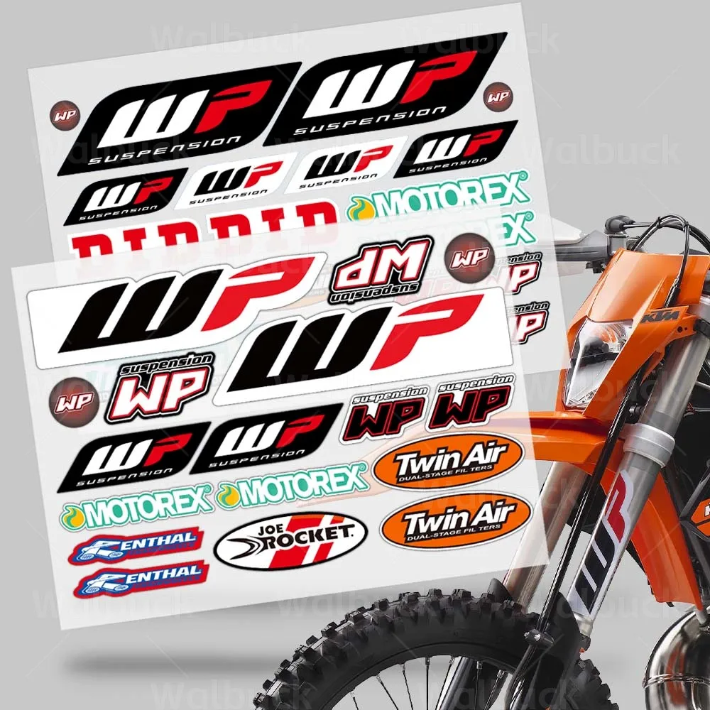 Motorcycle-WP-Suspension-Fork-Sticker-MotorBike-Shocker-Decals-For-KTM ...