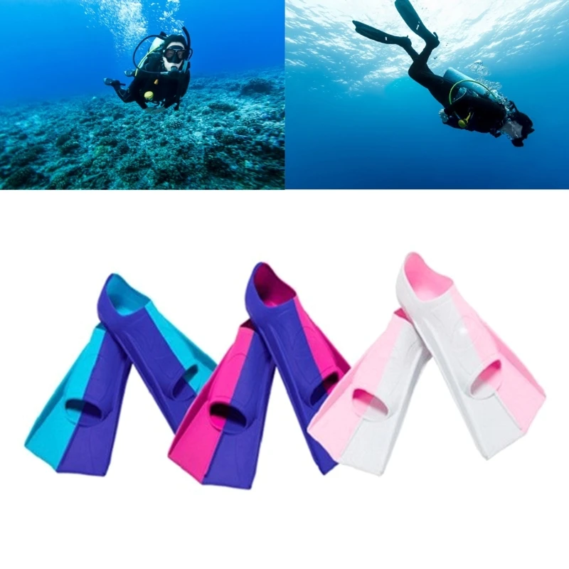 Swimming-Fins-Comfortable-Silicone-Scubas-Diving-Fins-Adult-Childrens ...