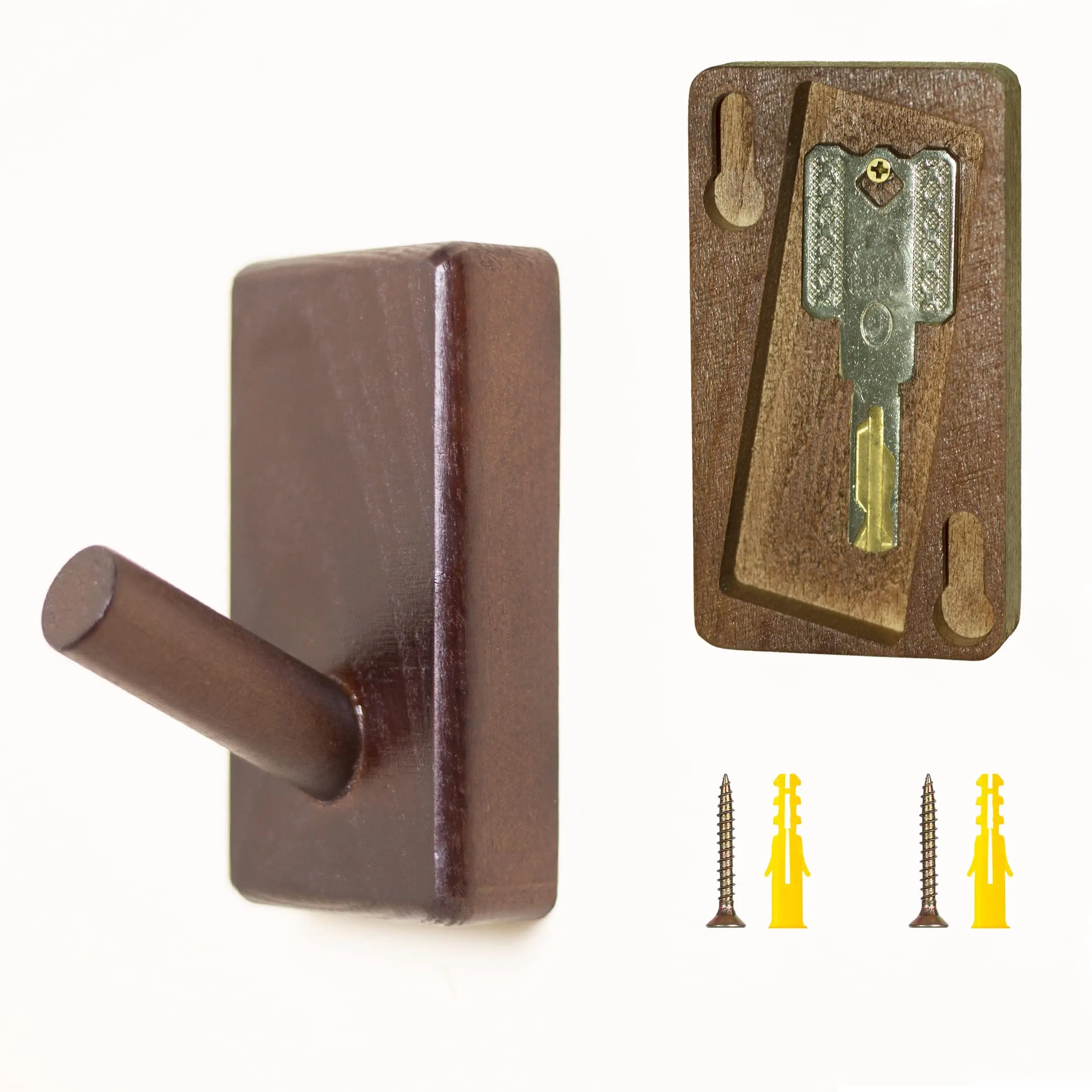 Wooden-Wall-Hook-Storage-Hidden-Safe-Hide-A-Key-Cash-Money-Outdoor ...