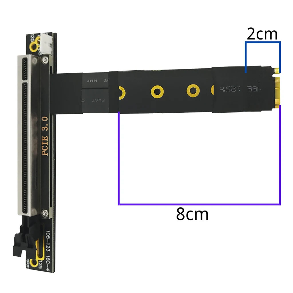 Extension Cable M.2 to PCI Express 3.0 x16 PCIe x16 to M2 M Key Riser ...