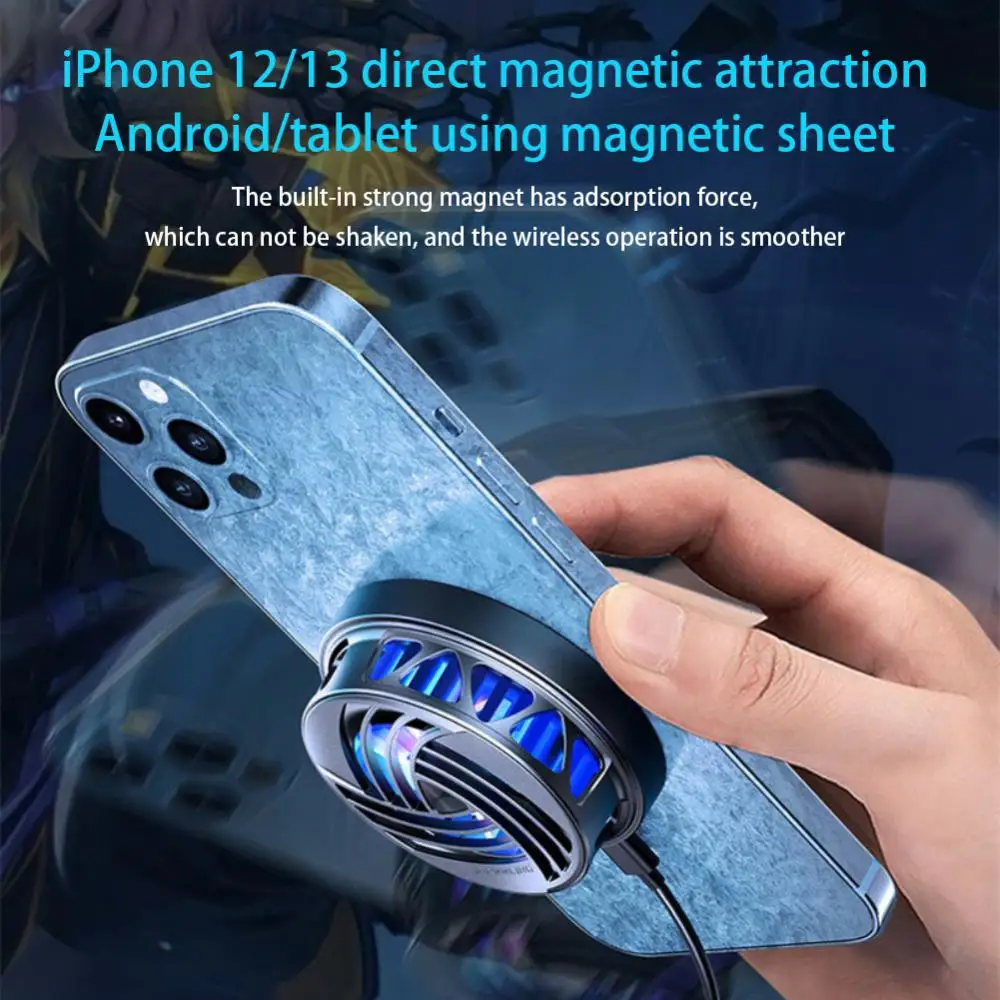 Smartphone Cooler Magnetic Radiator Charger Phone Cooling Fan Cool Heat ...