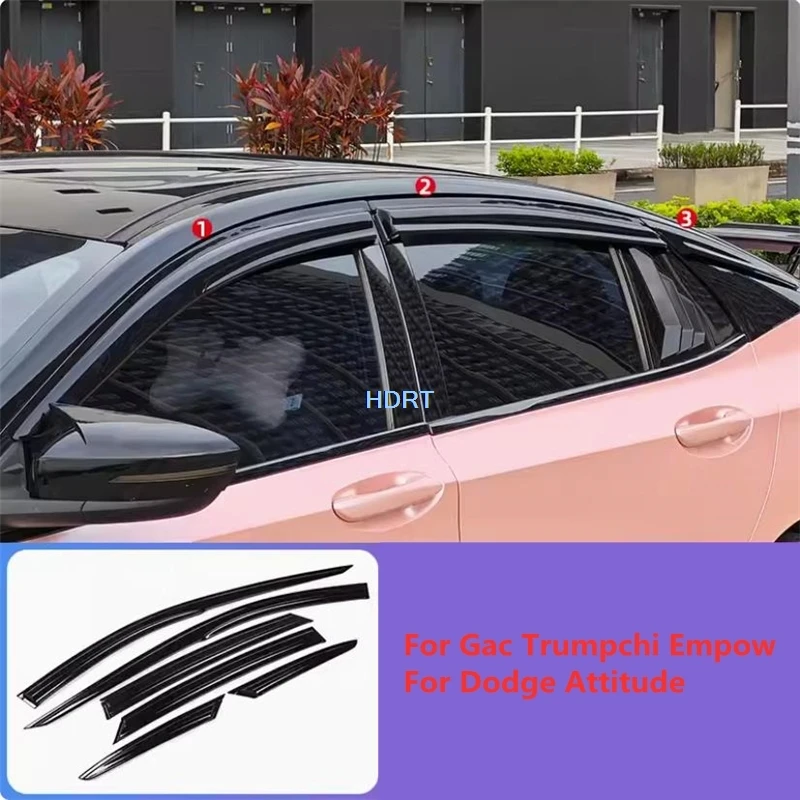 Car Window Visor Side Deflector Weather Shield Rear View Mirror Sun ...
