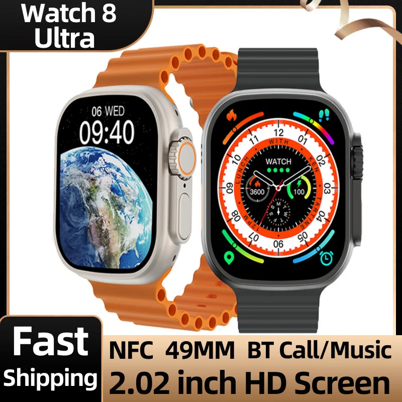 Relógio inteligente ultra 8 nfc 49mm smartwatch série 8 chamada ...
