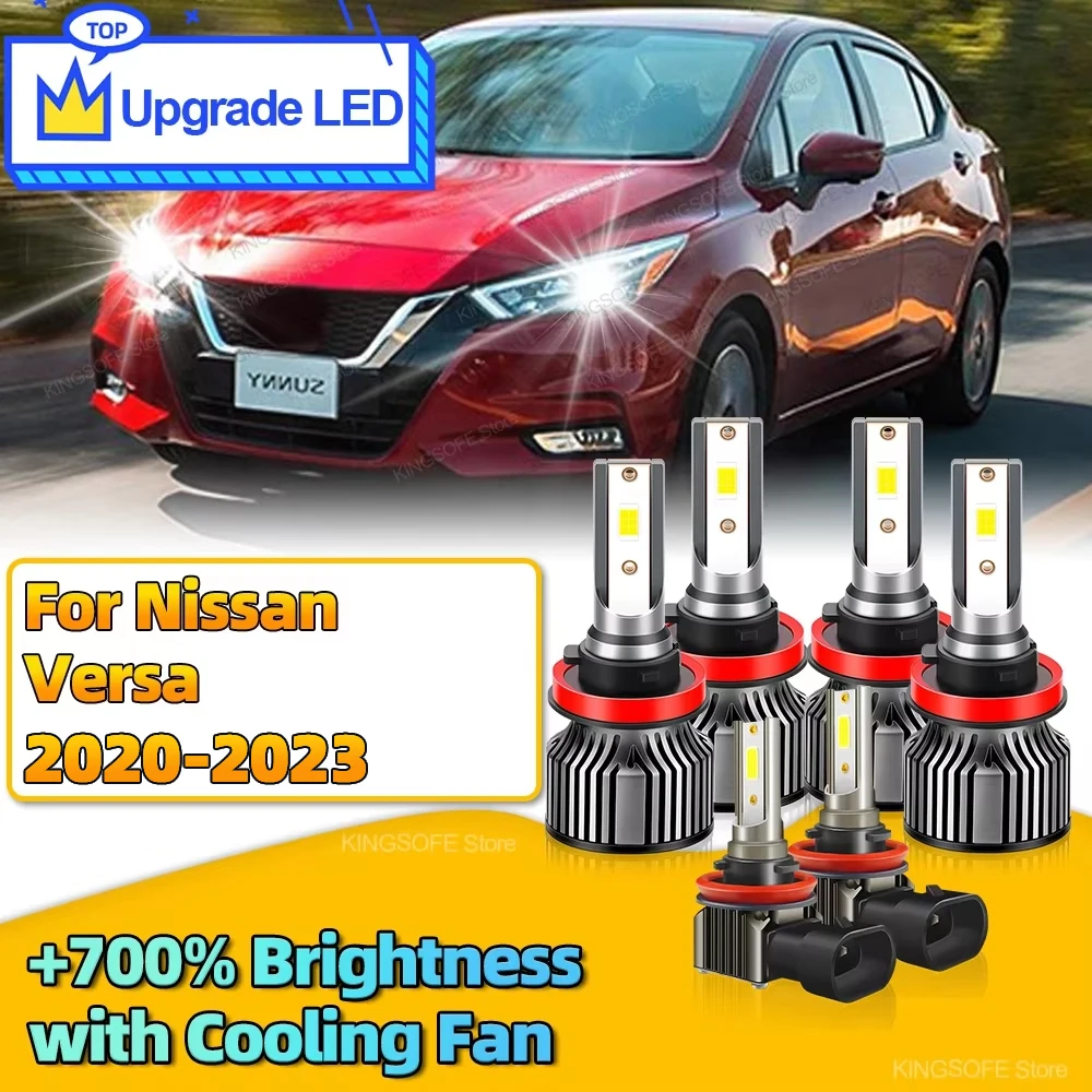 2/6pcs LED Headlight 30000LM Canbus H11 H9 Car Front Light Bulbs H8 Fog ...
