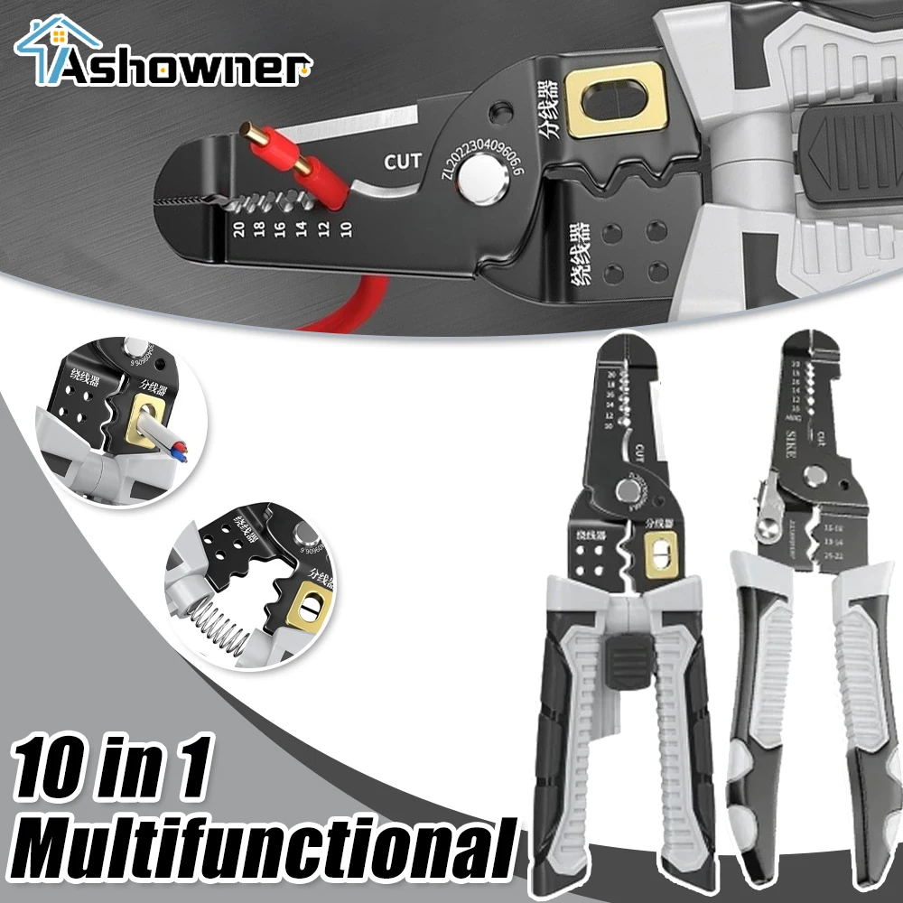 1-2PCS-28in1-Wire-Pliers-Stripper-Multifunctional-Electrician-Peeling ...