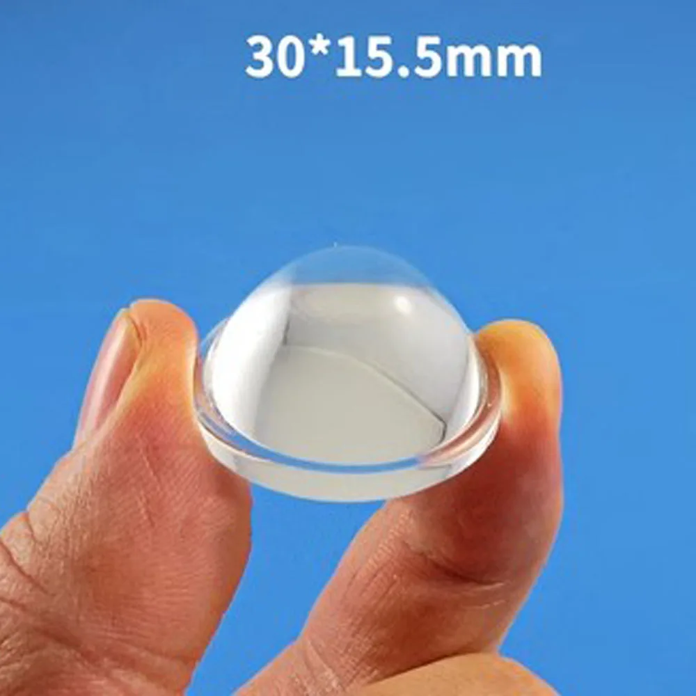Diameter 30mm Height 15.5mm Plano Convex Optical Glass Lens for LED ...