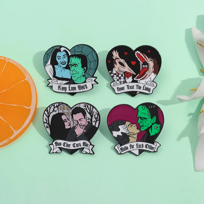 Classic-Horror-Film-Character-Enamel-Pins-Punk-Gothic-Heart-Brooches ...