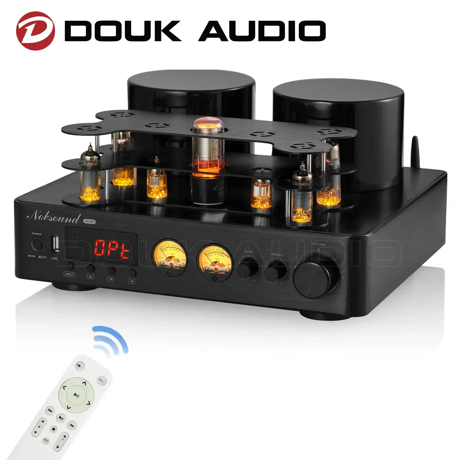 Douk-Audio-Amplificateur-Tube-Valve-HiFi-R-cepteur-St-r-o-Bluetooth-5-0 ...
